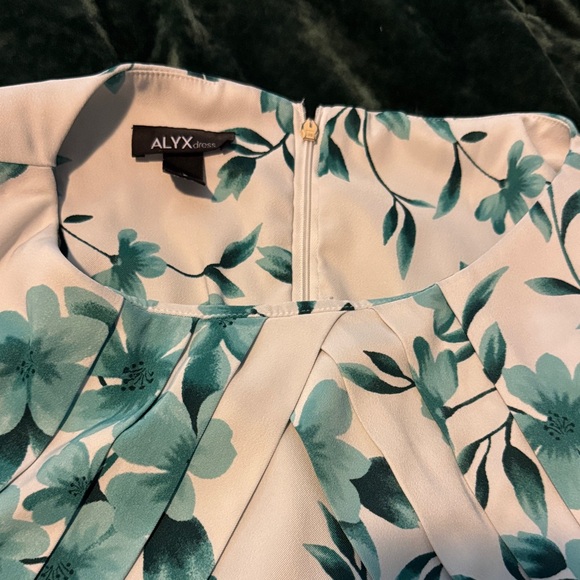 Alyx | Dresses | Alyx Teal And White Floral Dress | Poshmark
